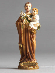 St Joseph Resin Statue 12cm – Fidelity Books and Pieties